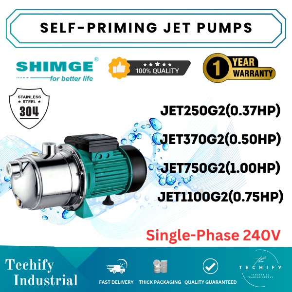 SHIMGE Automatik Self-Priming Jet Pump | 0.37HP/0.5HP/1HP/1.5HP ...