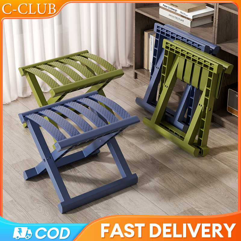 C - Bearing150kg Kursi Lipat Plastik Plastic Folding Stool Outdoor ...