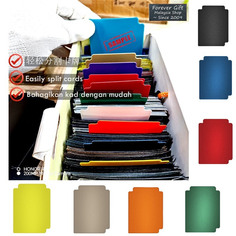 TCG Card Divider For Deck Box Kotak Kad | Separator Card Game Pokémon ...