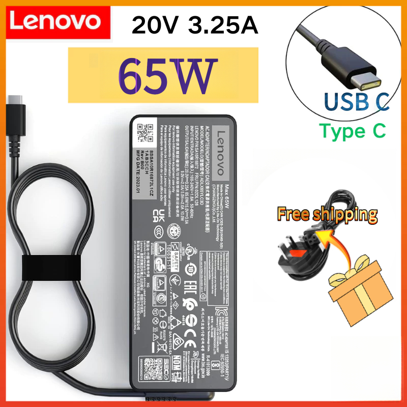 Lenovo 45W/65W /135w/170w Type-C Laptop Charger ThinkPad X1 Yoga 5/X270 ...