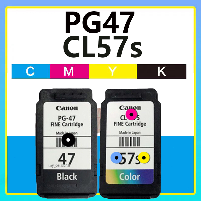 Canon PG-47 CL57S PG47 Ink Cartridge for E400 E460 E470 E4270 E480 ...