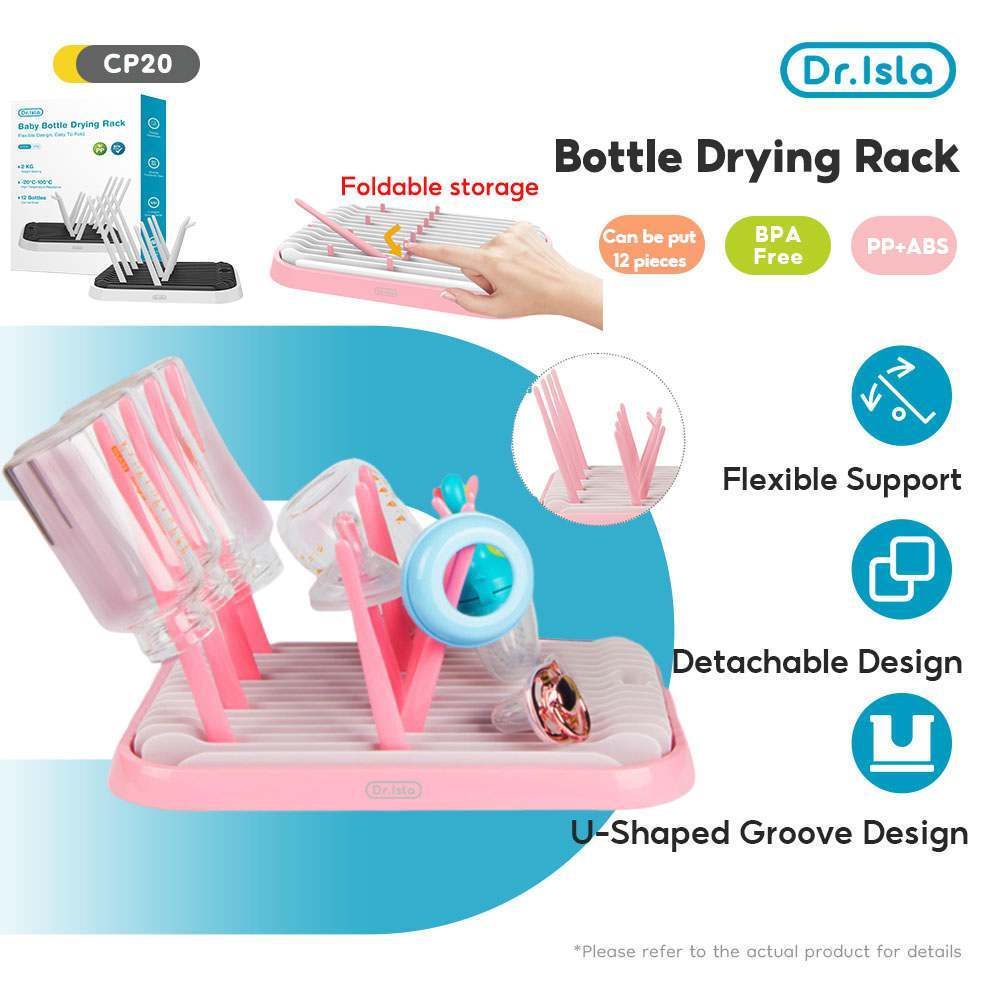 Dr.isla Baby Bottle Drying Rack Multi-function Portable Detachable ...