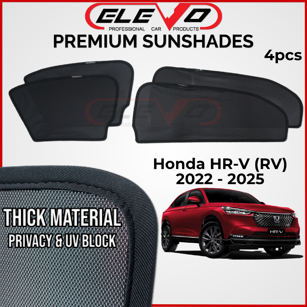 ELEVO Honda HR-V HRV 2022 to 2026 Sunshade Sun Shade Windows 4pcs ...