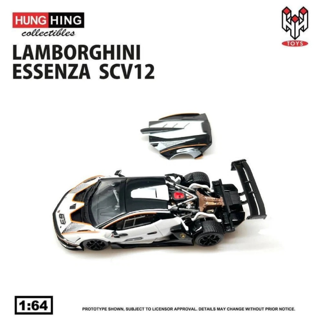 HUNG HING 1:64 Lamborghini Essenza SCV12 (White) Limited Edition Die ...