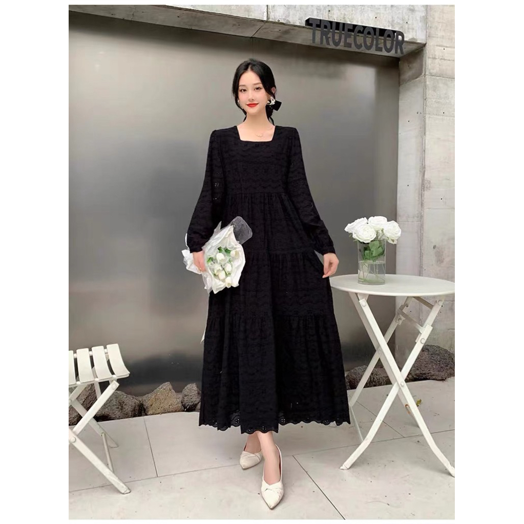 DRESS COTTON BUNGA SULAM VIRAL | Shopee Malaysia