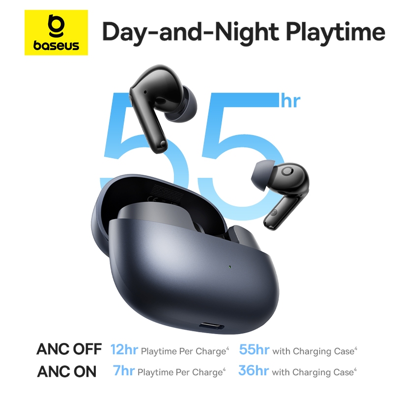 【BUY 1 GET 2 FREE】Baseus BP1 Pro ANC 55h Wireless Earbuds -50dB ANC Hi ...