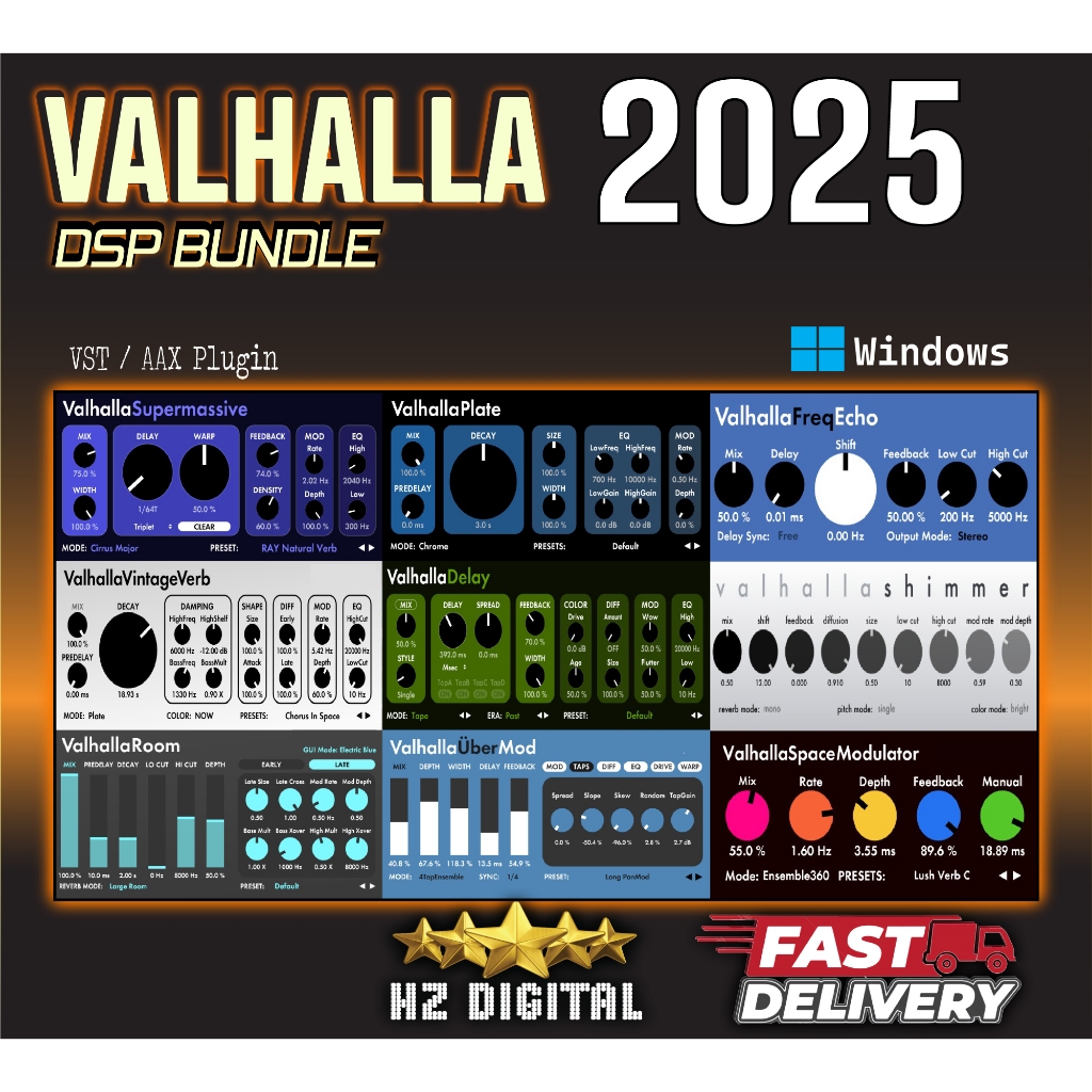 Valhalla DSP Bundle Version 2025 VST AAX PLUGIN For Windows DAW | Shopee Malaysia