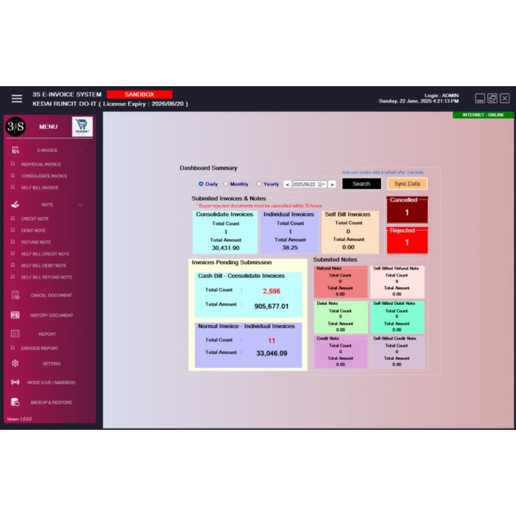 3S E-INVOICE SYSTEM | INVOICE SYSTEM | POS SYSTEM | Shopee Malaysia
