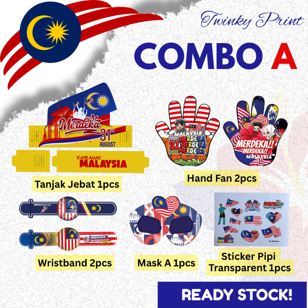[READY STOCK] COMBO SET Aksesori Kemerdekaan Kanak-Kanak | Keychain ...