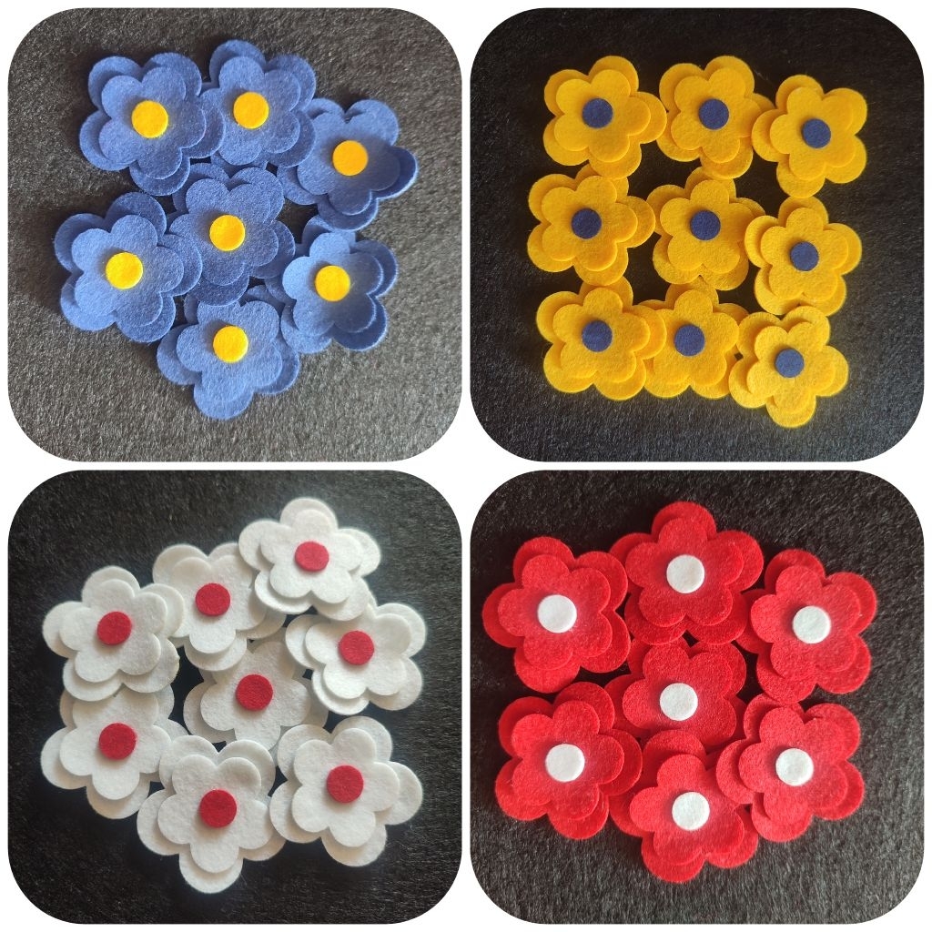 20 Helai Felt Warna Jalur Gemilang Malaysia Merdeka | Shopee Malaysia