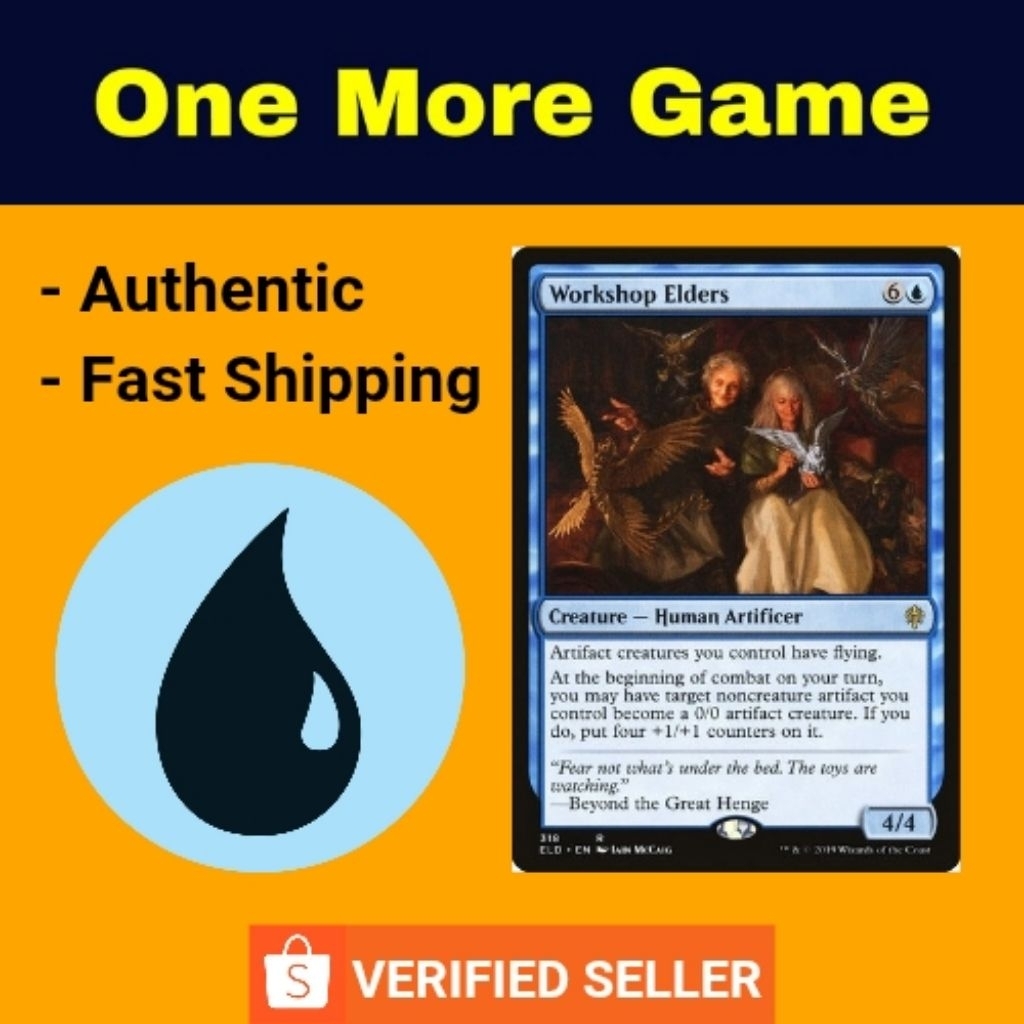 MTG Workshop Elders | Magic The Gathering | Blue Only [ Creature ] | Shopee Malaysia