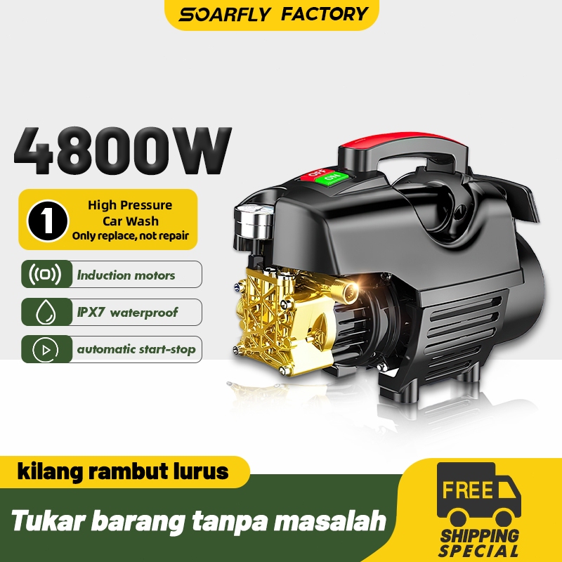 SOARFLY 4800W Water Jet High Pressure Cleaner High Pressure Portable ...