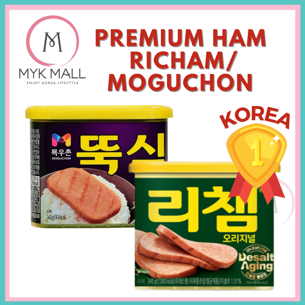 Korea Premium Pork Ham Richam 340g & Moguchon 340g | Shopee Malaysia