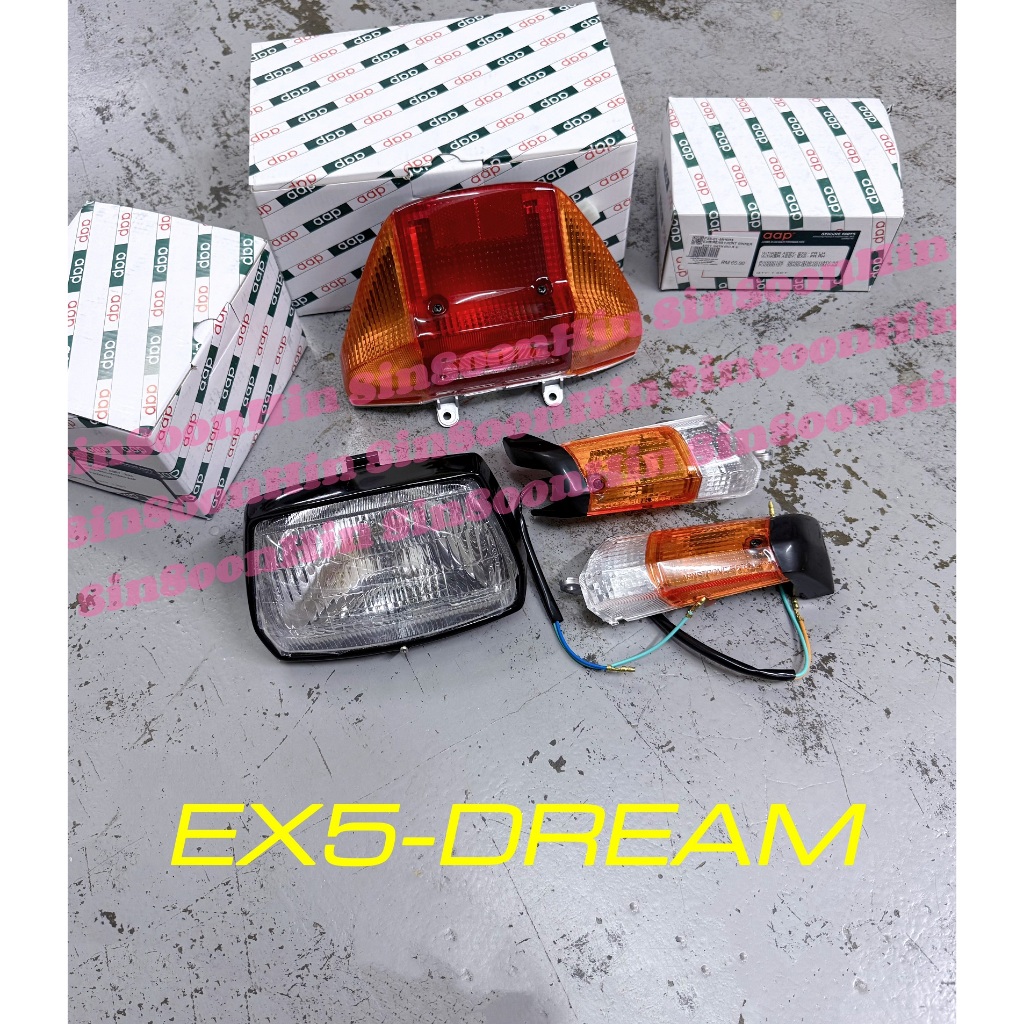 EX5 DREAM ORIGINAL AAP Head Lamp / Front Signal Lamp / Tail Lamp Assy ...