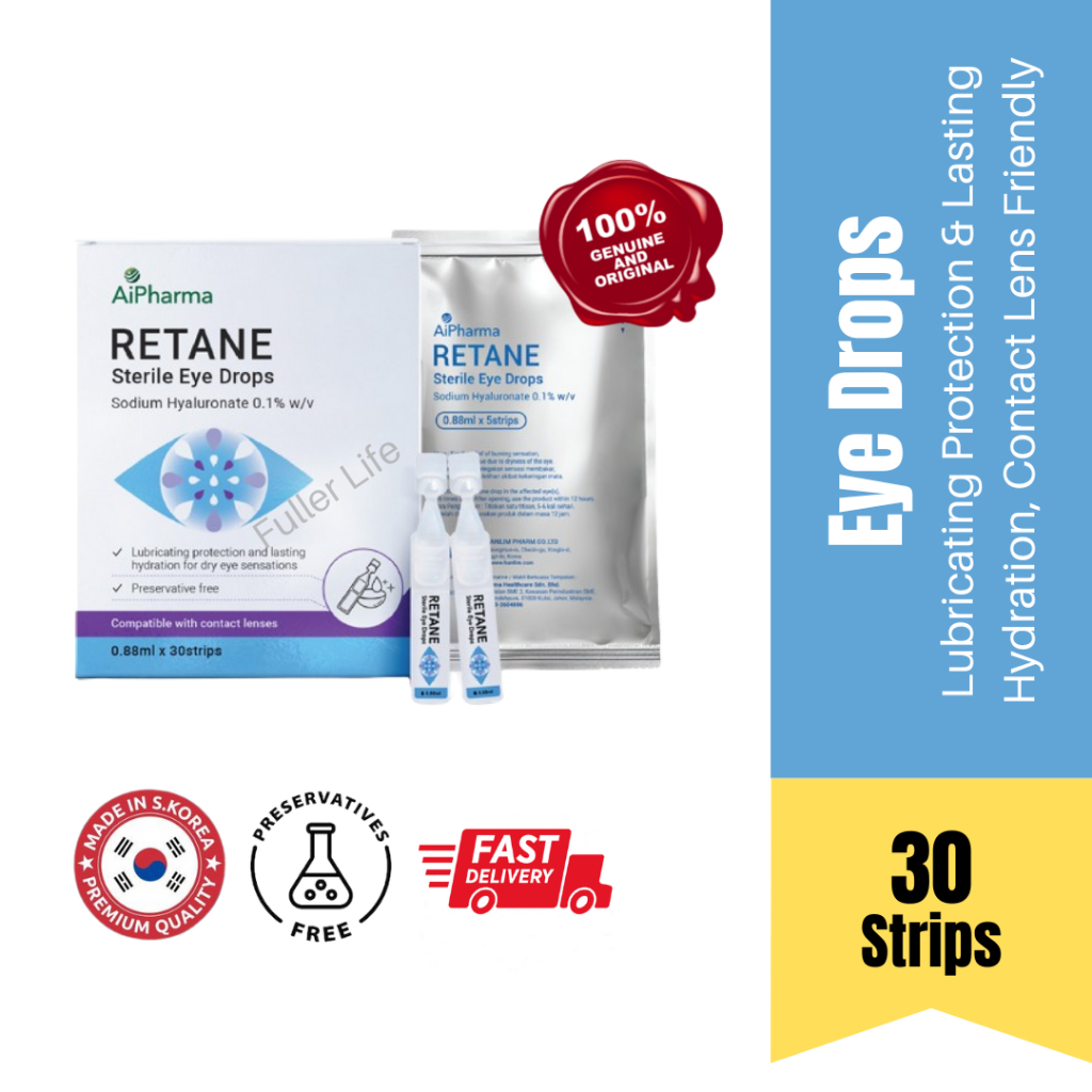 AIPHARMA Retane Sterile Eye Drops (30 strip) | Eye Protection & Lasting ...