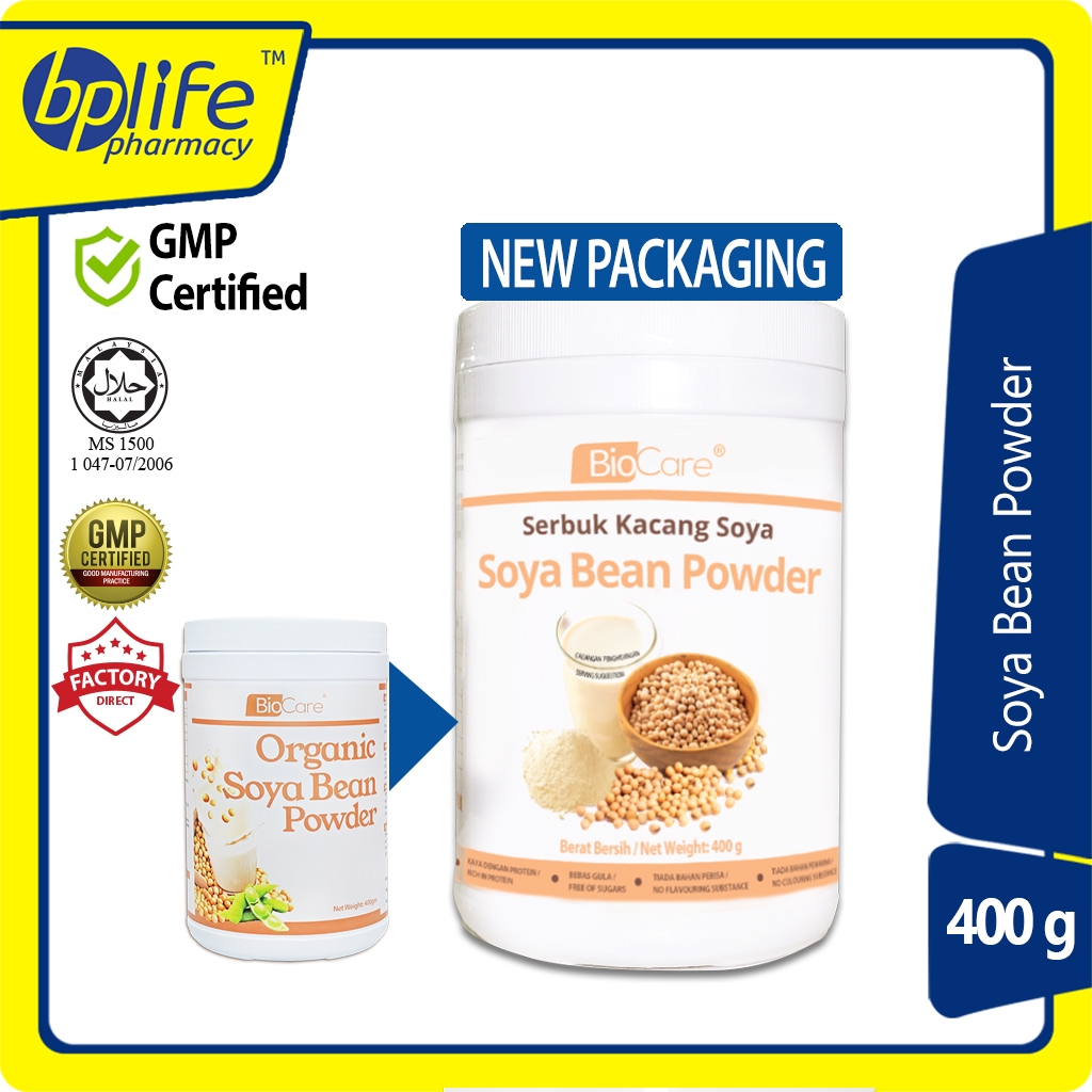 BioCare Soya Bean Powder/ Serbuk Kacang Soya 400g (No Sugar) | Shopee ...
