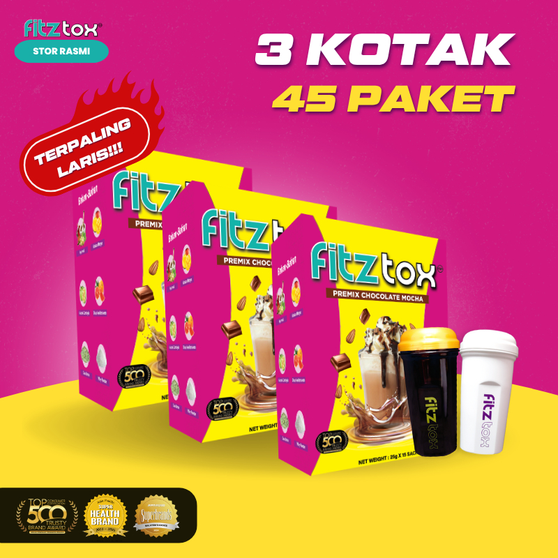 FITZTOX COKLAT MOCHA 3 KOTAK ( 45 PAKET ) ORIGINAL HQ | Shopee Malaysia
