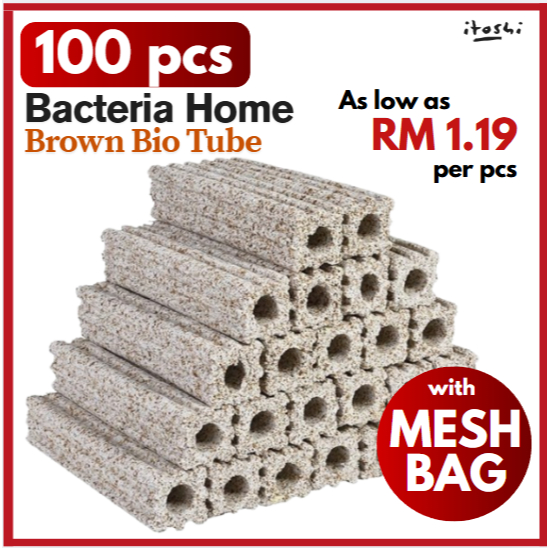 ITOSHI【100 pcs 1 Box】Aquarium Fish Tank Nano Pillar Aquarium Bacteria ...