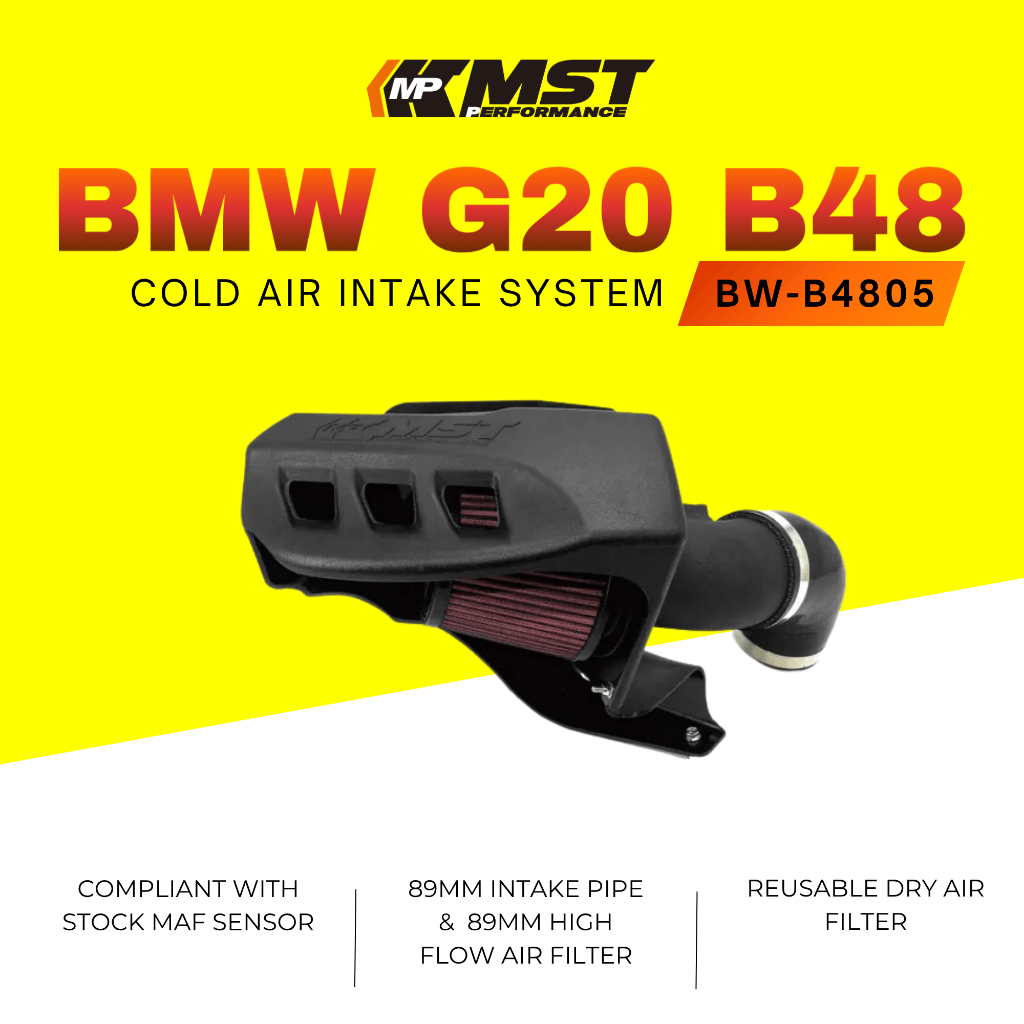 MST 2018-2025 BMW 330i G20 B48 2.0L Cold Air Intake System (BW-B4805 ...