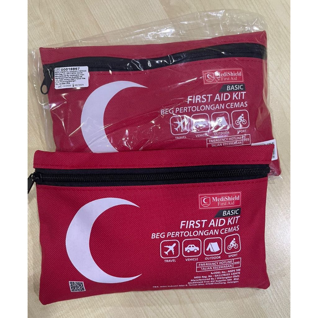 MEDISHIELD All-in-One First aid kit Premium Pouch (10pcs) | Shopee Malaysia