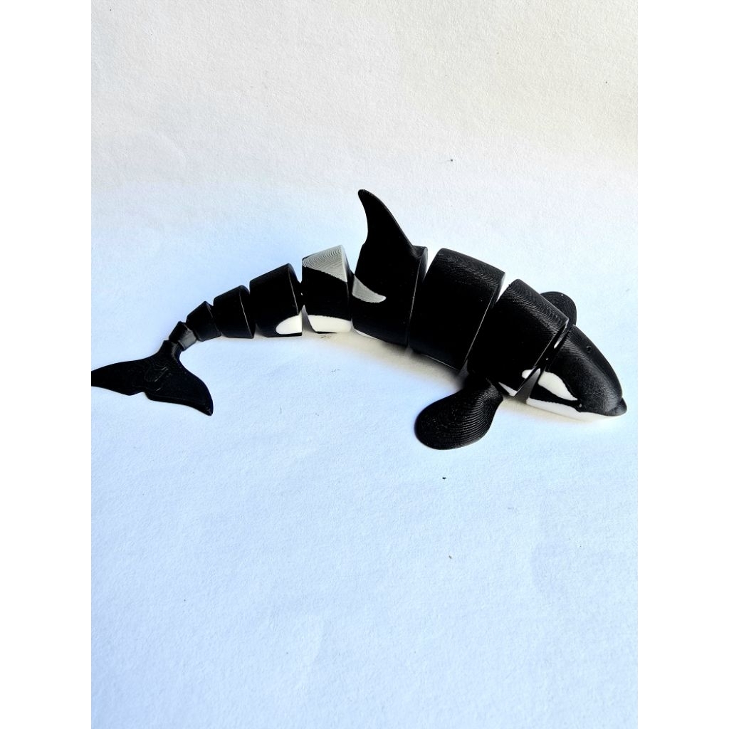 Articulated Killer Whale Orca Ikan Paus Fidget Toy Figurine Mainan ...