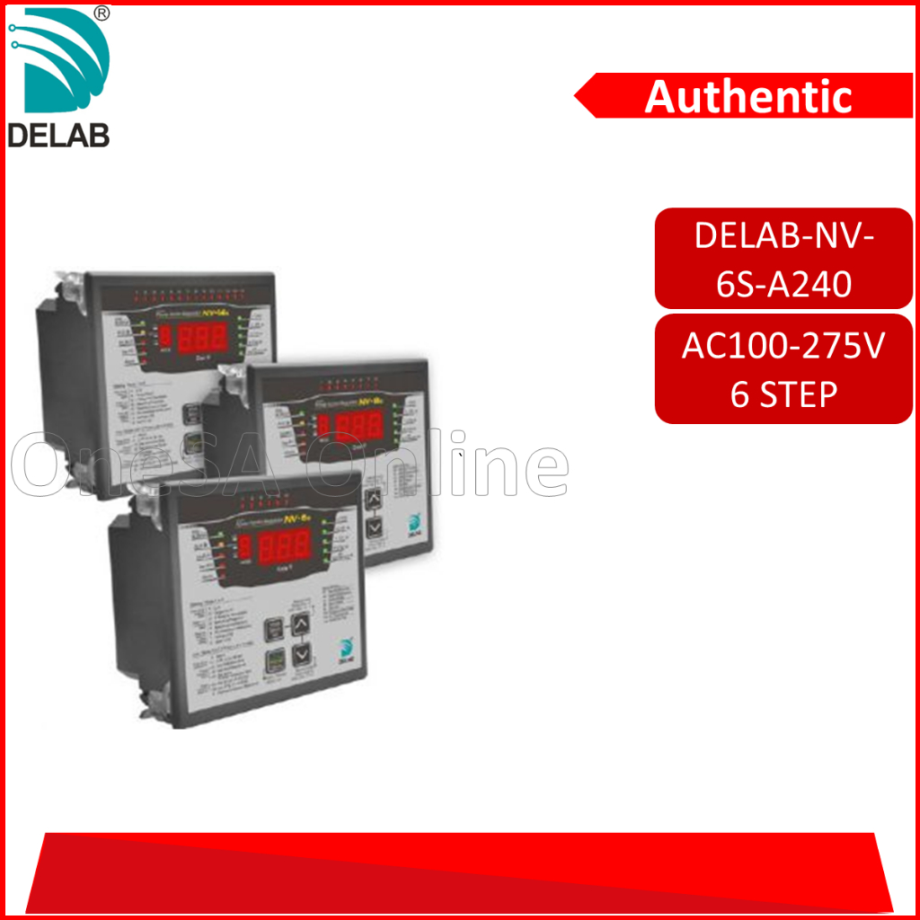 DELAB POWER FACTOR REGULATOR AC100-275V 6STEP(DELAB-NV-6S-A240 ...