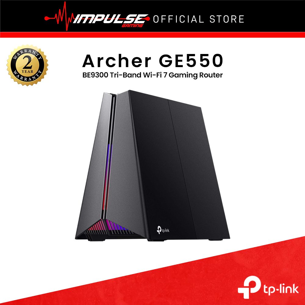 TP-Link Archer GE550 BE9300 Tri-Band WiFi 7 Gaming Router, 5G Multi ...