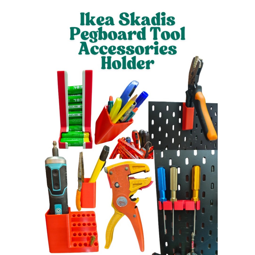 Ikea Skadis Pegboard Accessories Tool Holder | Shopee Malaysia