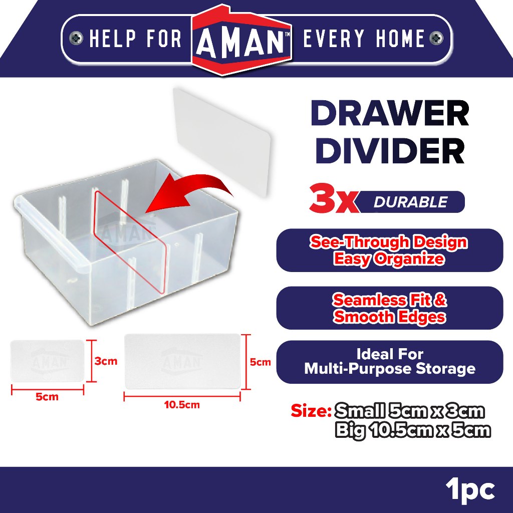 Divider Pieces Partition Multi-Uses Cabinet Spare Part Drawer Storage ...