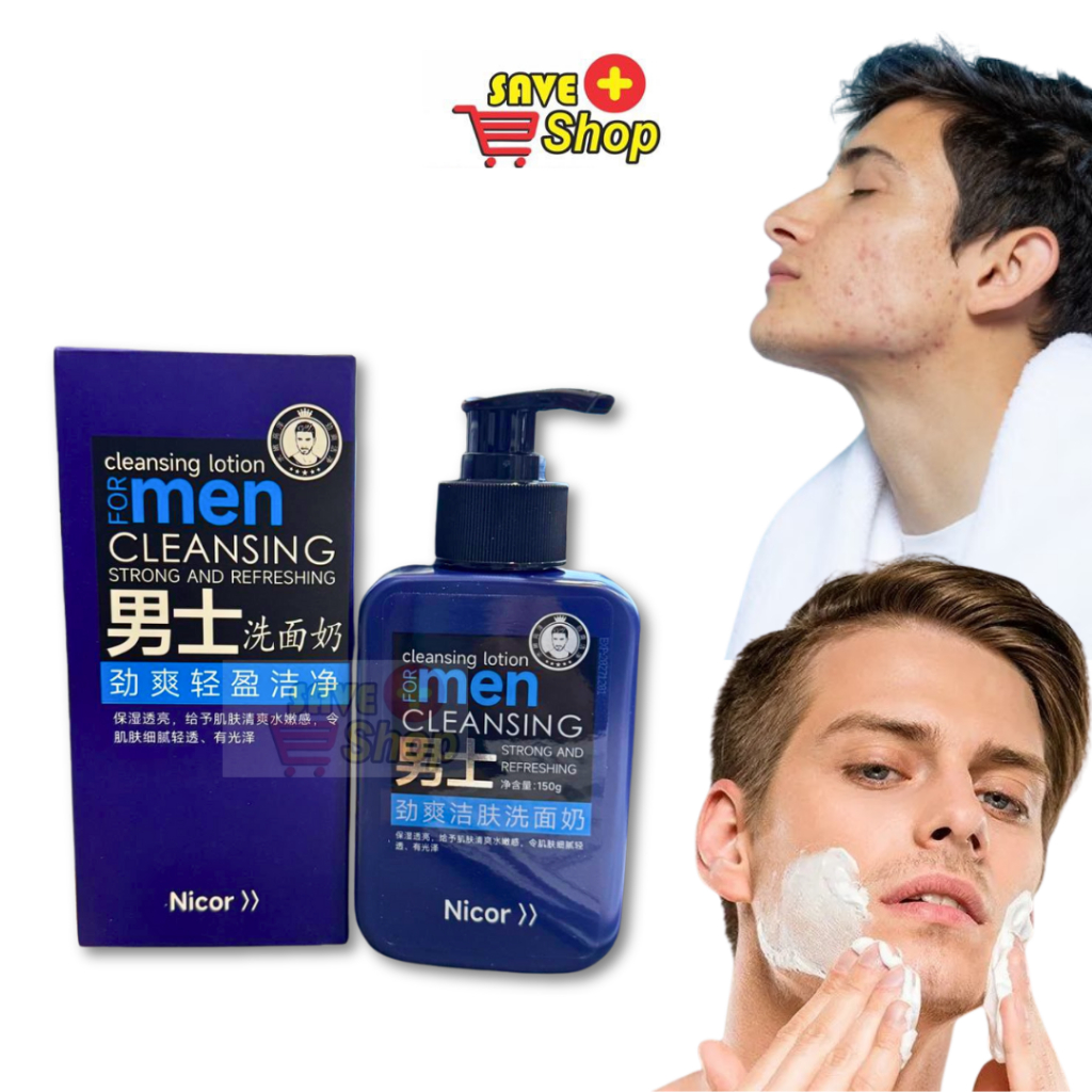 Men Facial Cleanser Nicor Anti Acne Remove Blackhead Clear Whitehead ...