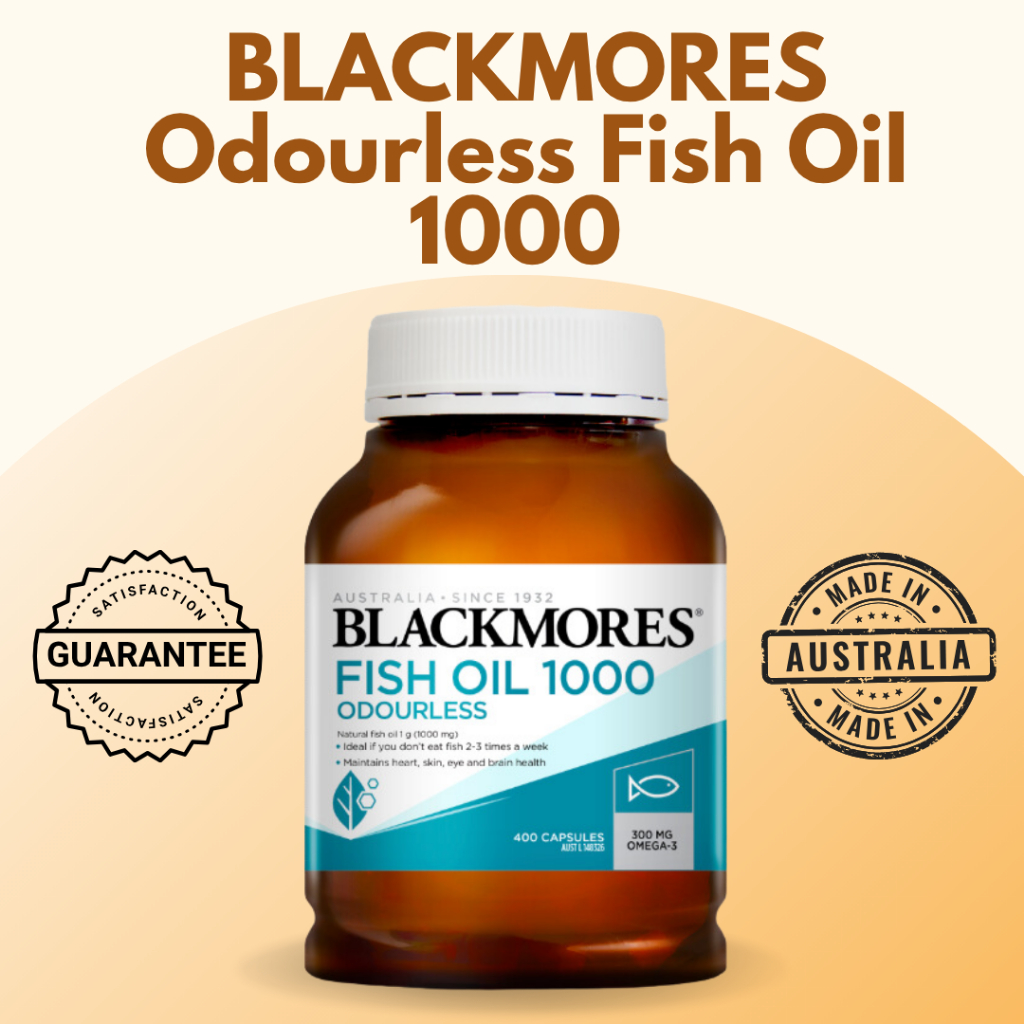 BLACKMORES Australia Fish Oil Odourless 400 / Omega Brain 60 / Omega ...