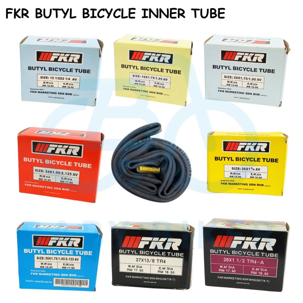 FKR Butyl Tiub Dalam Basikal Injap AV / FKR Bicycle Butyl AV Inner Tube ...