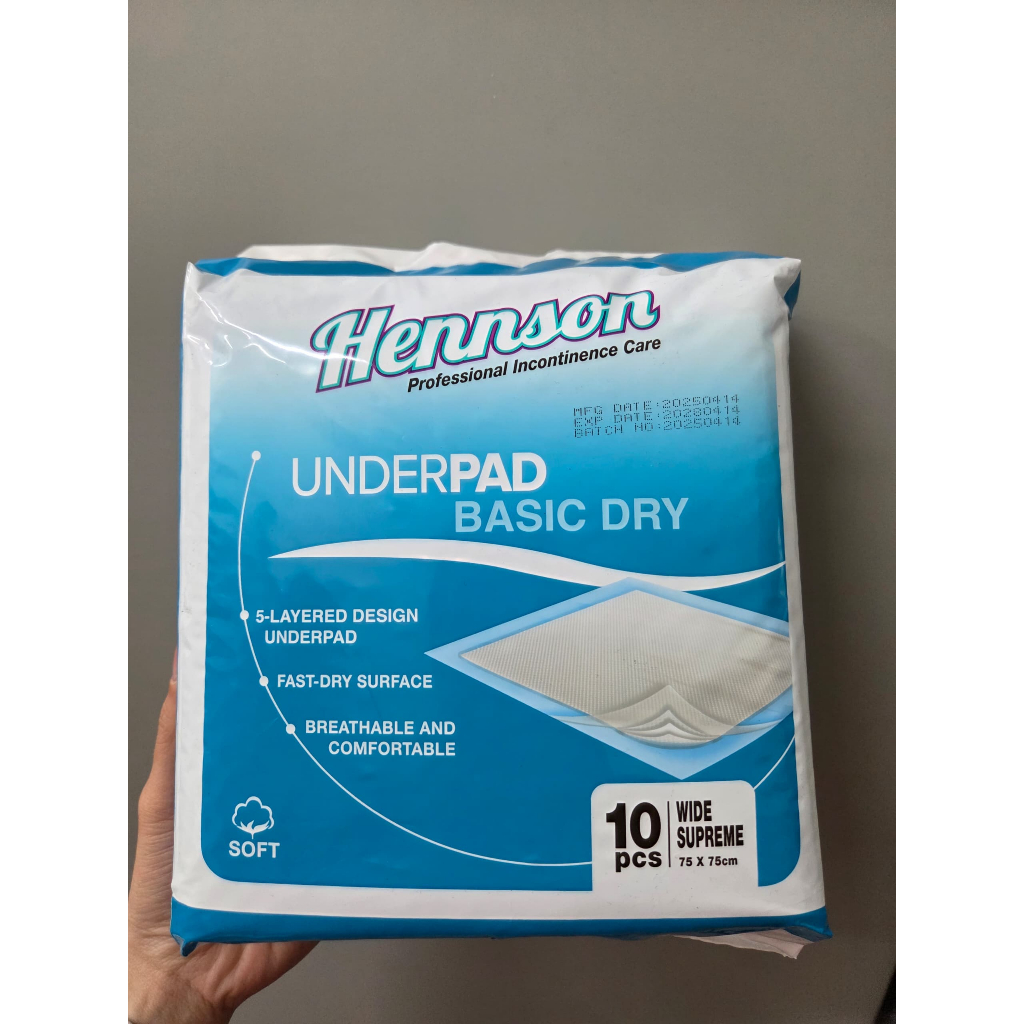 HENNSON Basic Dry Underpad 10's/Pack (Size : 75cm x 75cm) | Shopee Malaysia