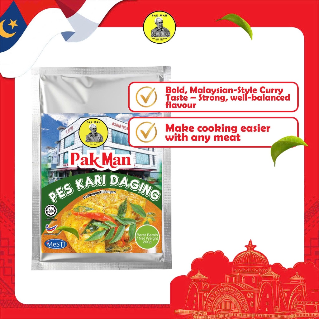 Pes Kari Daging Pak Man - Beef Curry Paste Pak Man | Shopee Malaysia