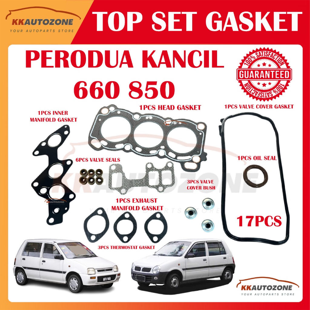 Perodua Kancil 660 850 Top Set Gasket 17pcs | Shopee Malaysia