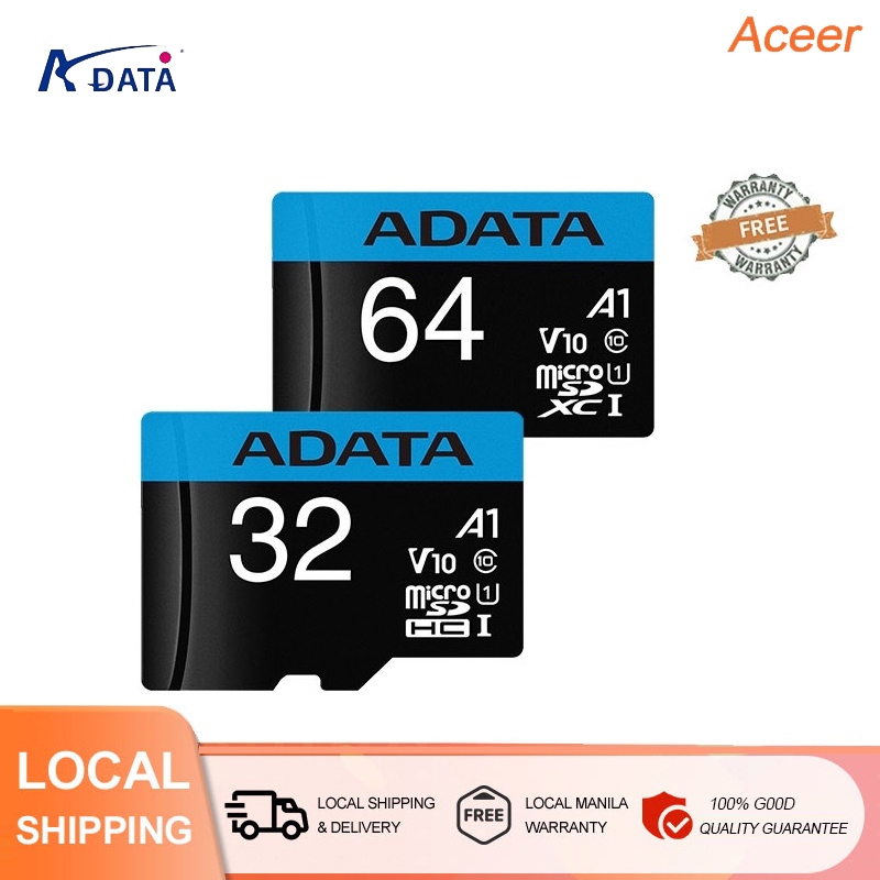 ADATA Micro SD card A1 Class 10 64gb 32gb TF usb flash memory card microsd cards cartao de ...