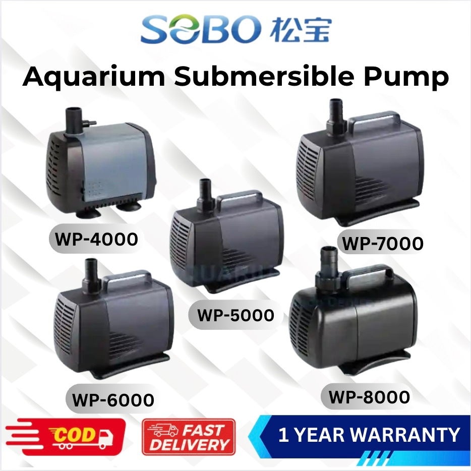 SOBO Aquarium High Flow Water Pump WP-4000/WP-5000 /WP-6000 /WP-7000 ...