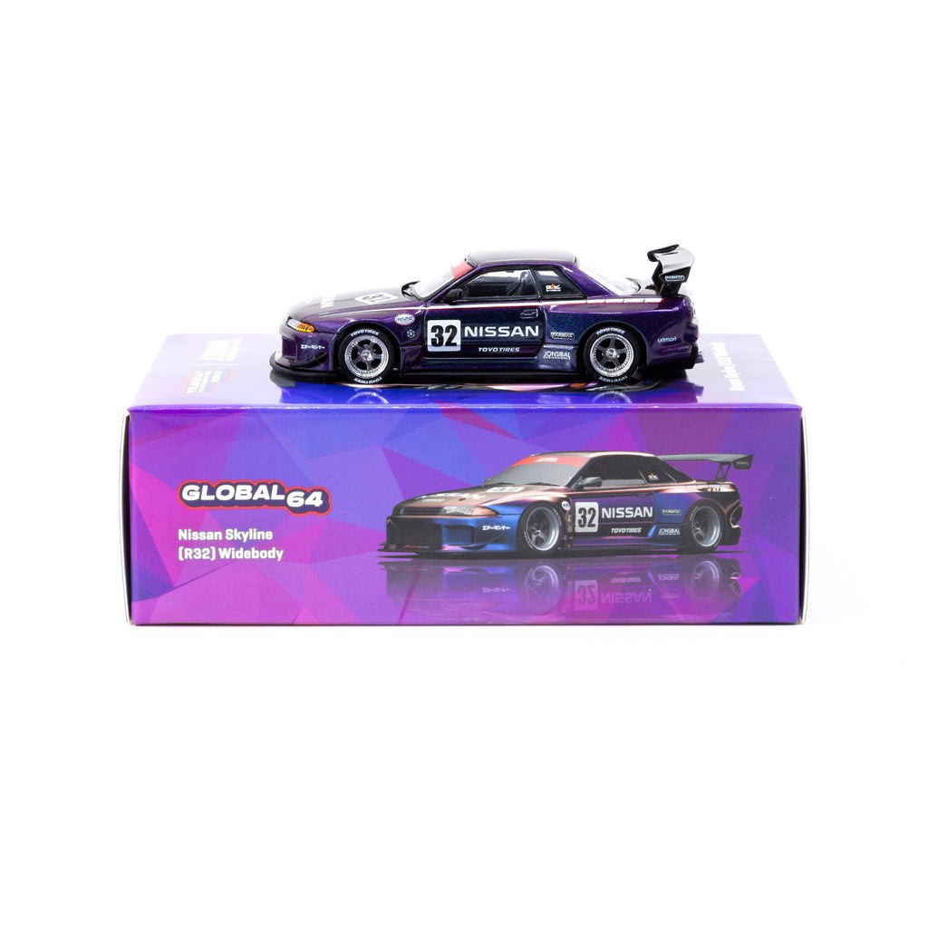 TARMAC WORKS 1/64 NISSAN SKYLINE (R32) WIDEBODY MIDNIGHT PURPLE ...