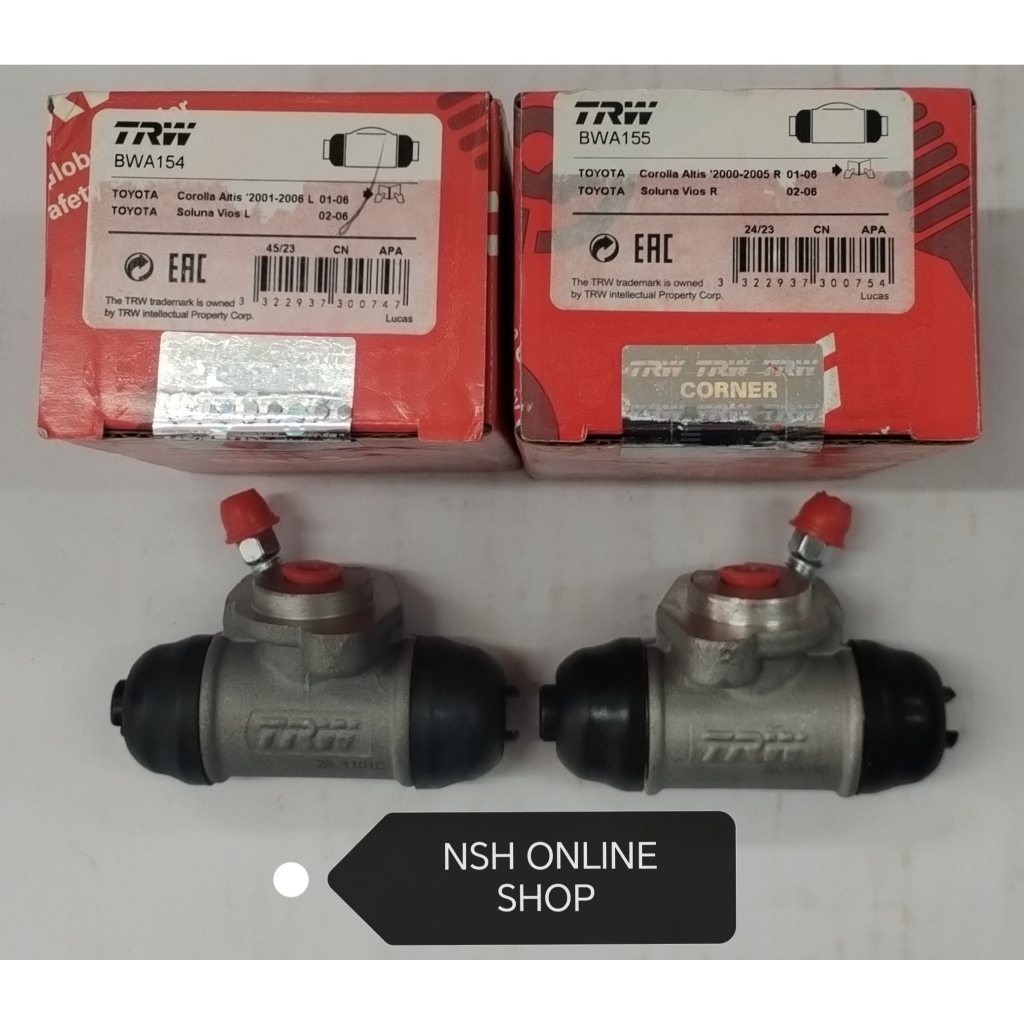 Brake Pump Rear (TRW) for Perodua Myvi Old Myvi LB Axia Bezza Toyota Vios NCP42 NCP93 NCP150 11/ ...