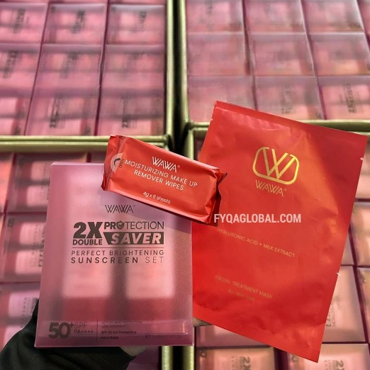 WAWA GOODBYE SUNSCREEN 30mlx2 (FREE MASK & MAKEUP REMOVER) | Shopee Malaysia