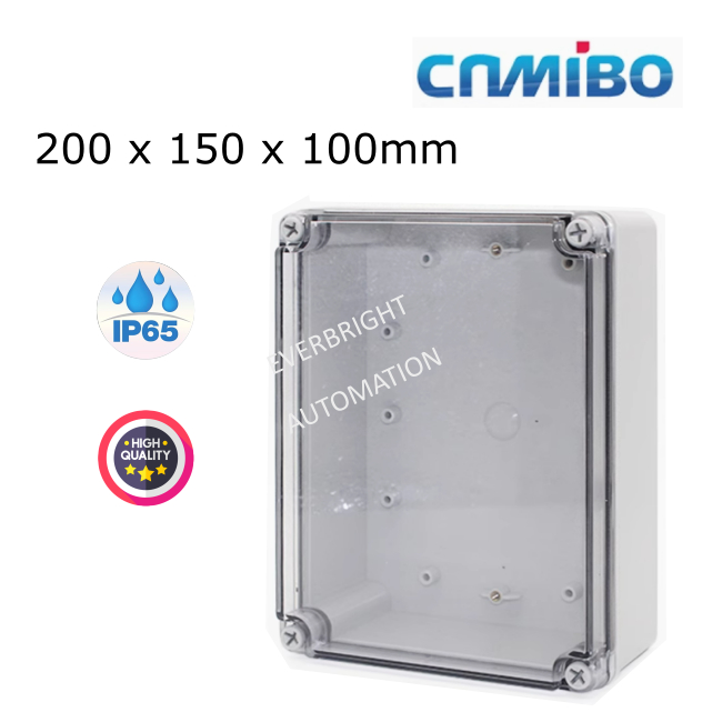ABS Waterproof IP65 Enclosure Box Junction Box Transparent Cover ...