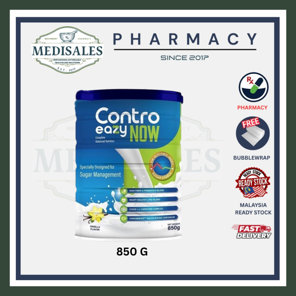 CONTRO EAZY NOW 850G DIABETIC MILK (SUSU DIABETIK) EXP 06/2027 | Shopee ...