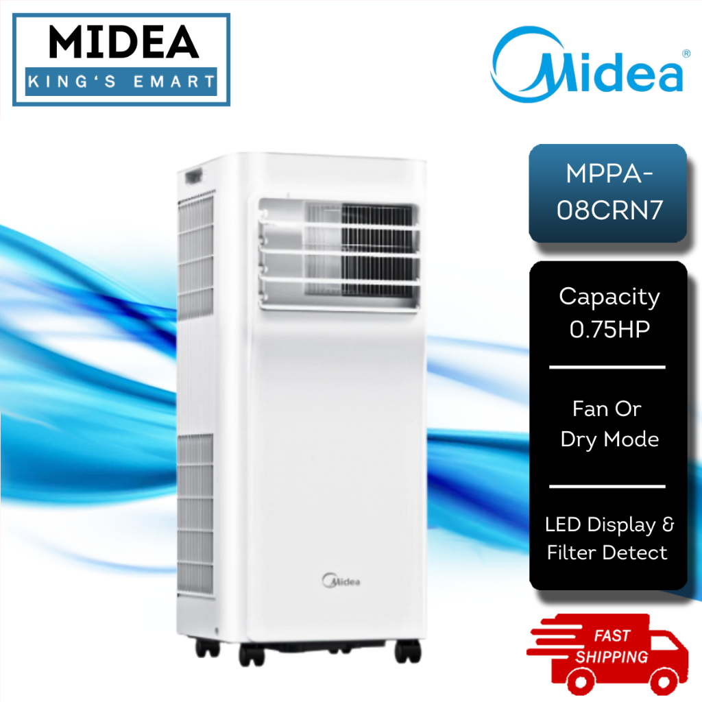 Midea 0.75HP / 1HP Portable Air Conditioner with Remote Control MPPA ...