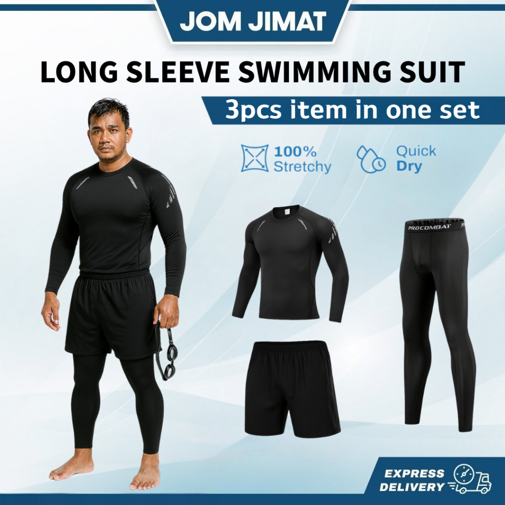 [JOM JIMAT] Swimming Suit Baju Renang Seluar Renang Lelaki Swimwear Man ...