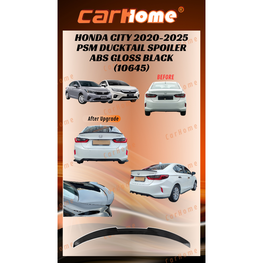 HONDA CITY 2020–2023 Spoiler Belakang PSM Gaya Ducktail / City Sedan ...