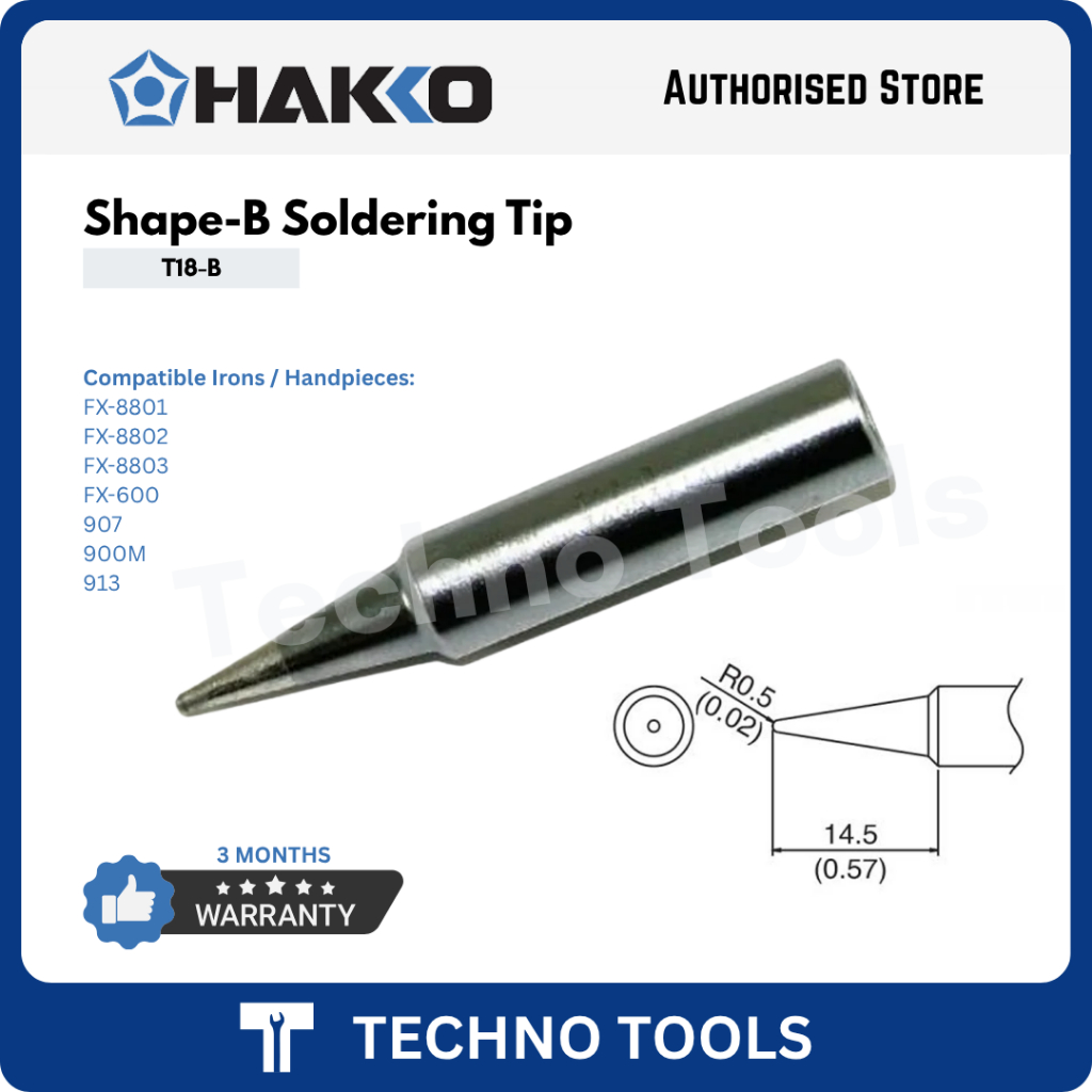 HAKKO T18 Series Replacement Soldering Tips for FX-888D Digital Soldering Station | 3 Months ...