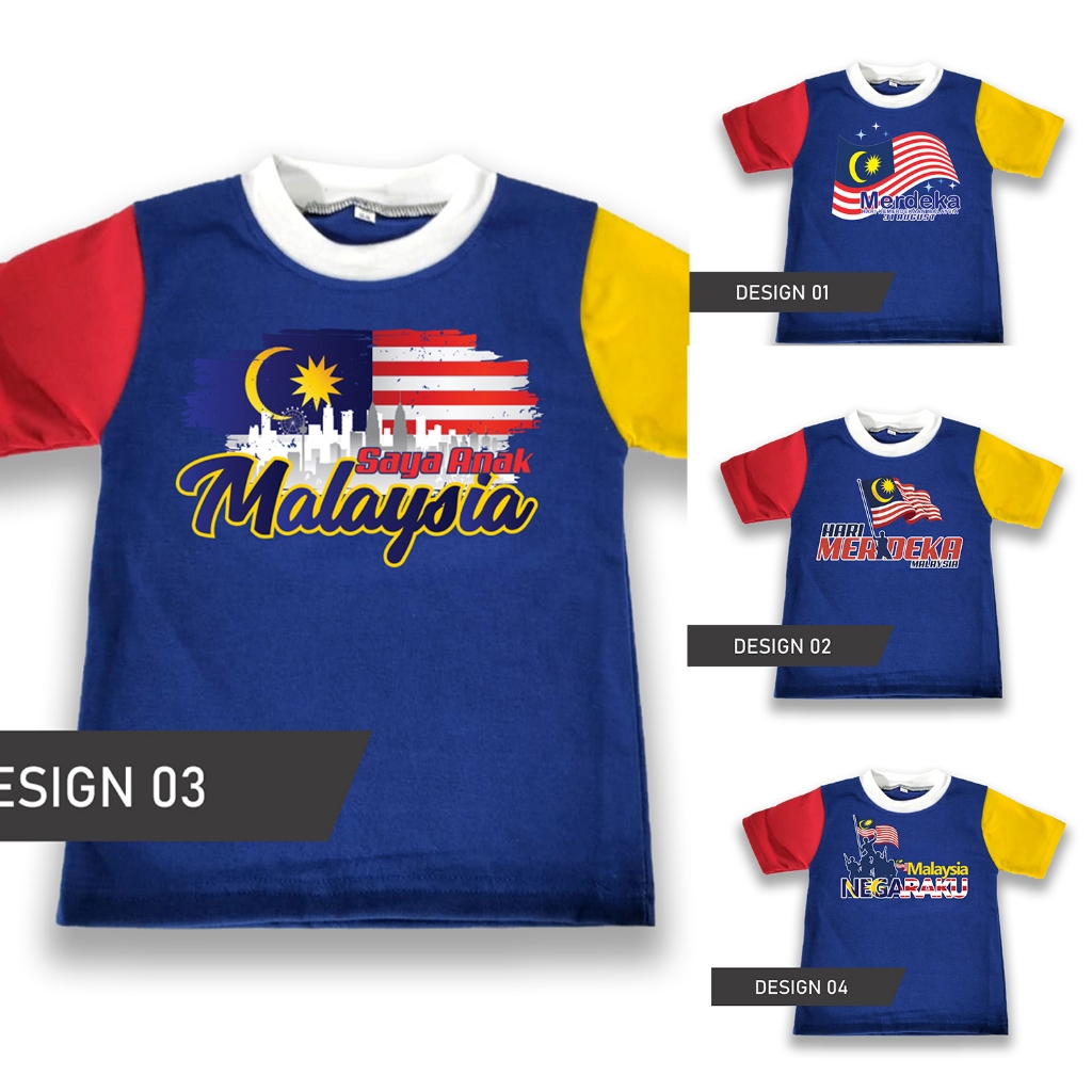 MERDEKA 2 Hari Malaysia Anak Malaysia Baju Cotton Microfibre T-shirt ...