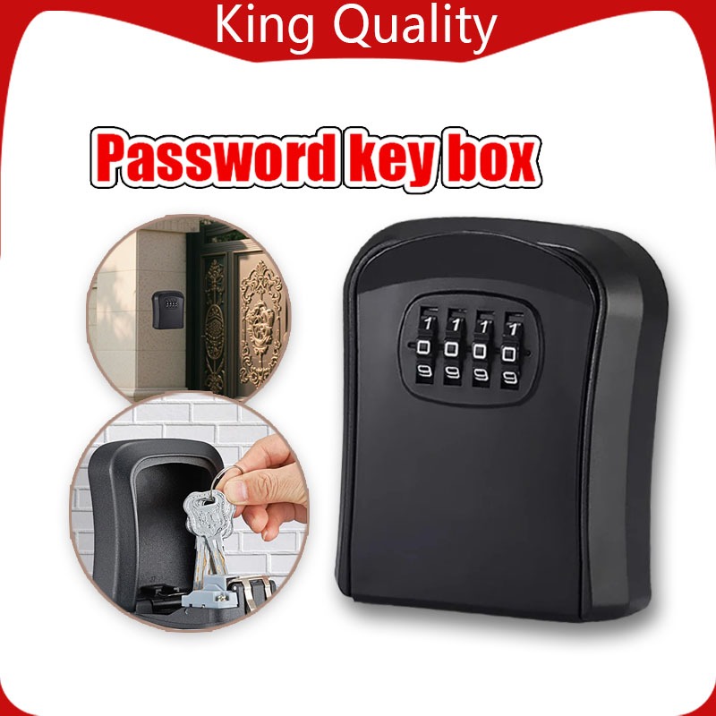 Wall Mounted Key Locker/Numbering Lock 4 Digits Password Box/Key ...