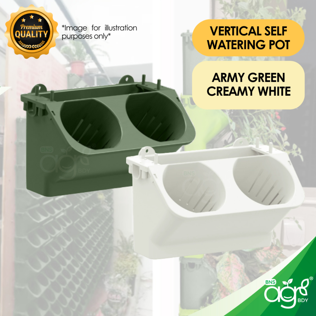 [1 SET] Agrobuddy Pasu Bunga Vertikal Gantung Dinding | Wall Hanging ...