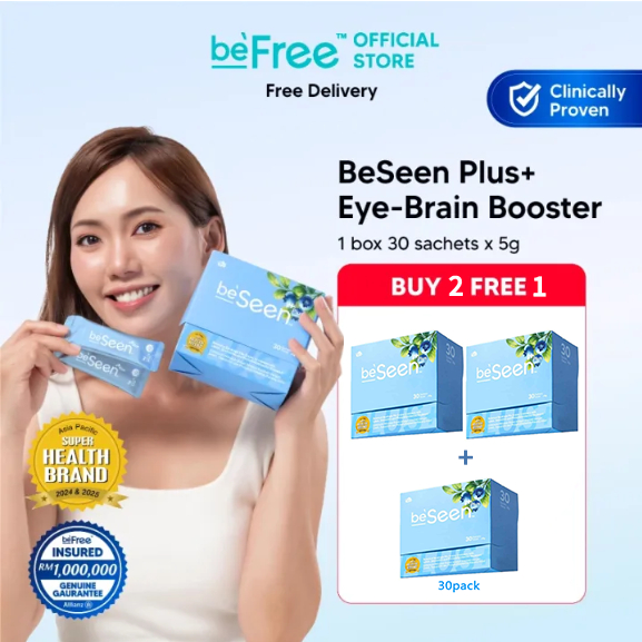 不要购买低价假货！BeFree BeSeen Plus Vitamin Eye-Brain Booster (30 Sachets) BeSeen Plus | Shopee Malaysia